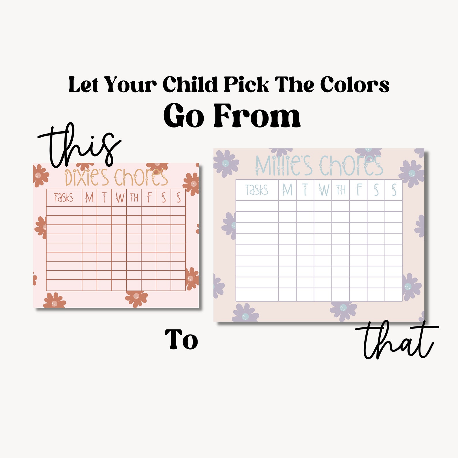 Canva Template Chore Chart for Kids Kids Chores Kids Chore | Etsy