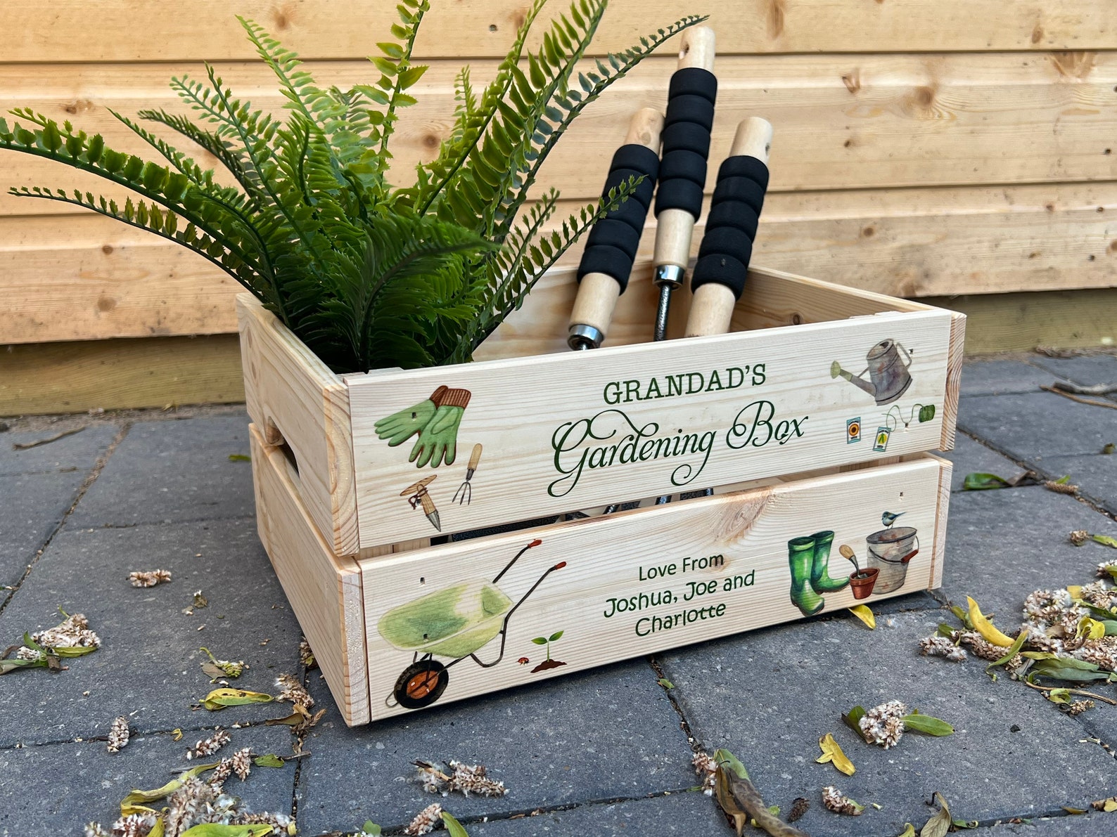 Personalised Gardening Crate Gift Box for Gardeners - Etsy