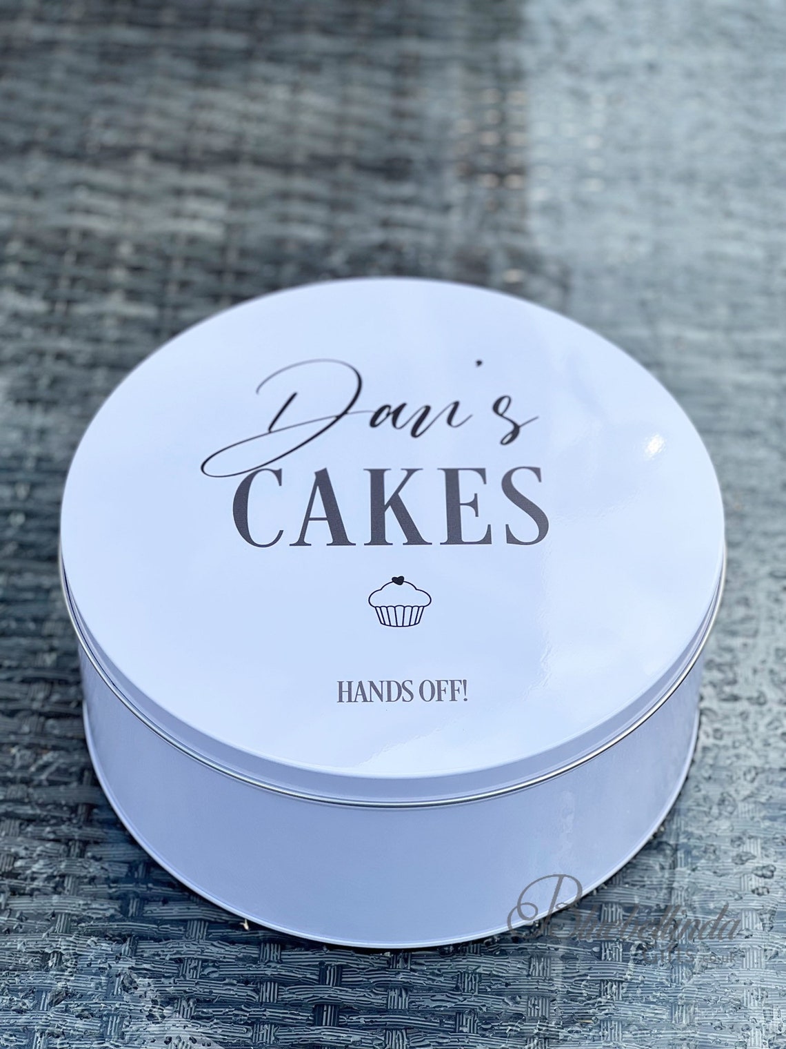 Personalised Baking Cake Tin From the Kitchen. Baked By. Biscuit Tin ...