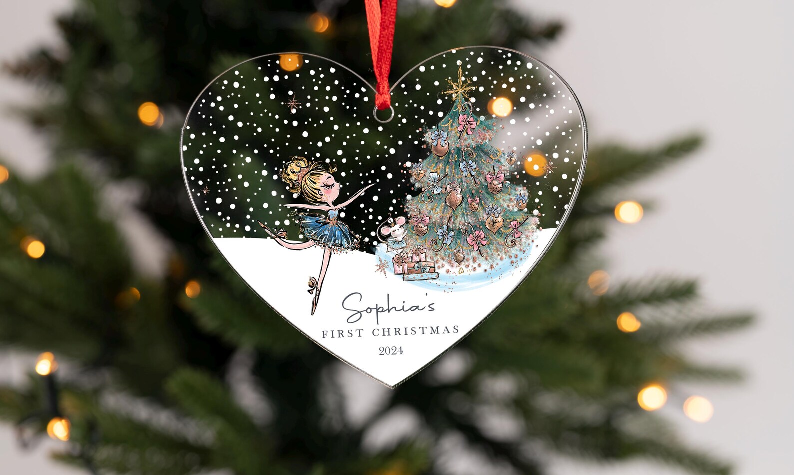Personalised First Christmas Nutcracker Fairy Ballerina Decoration ...