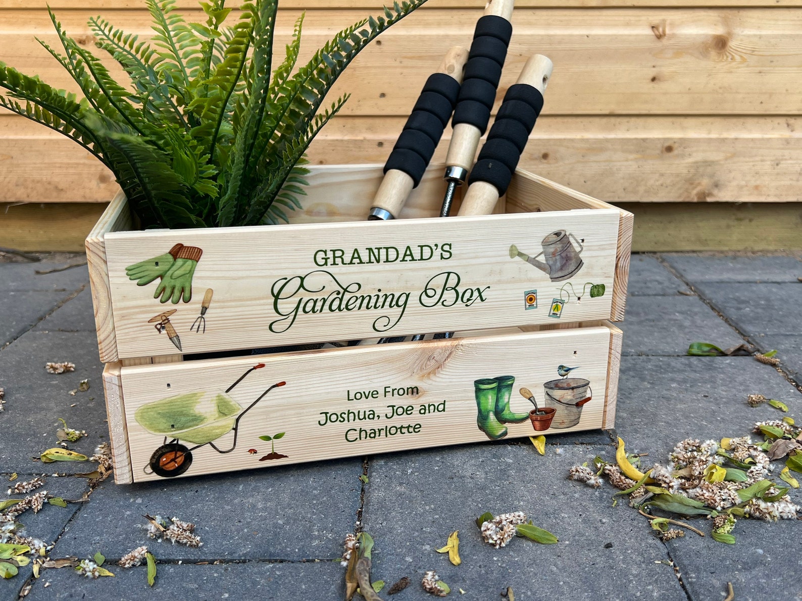 Personalised Gardening Crate Gift Box for Gardeners - Etsy