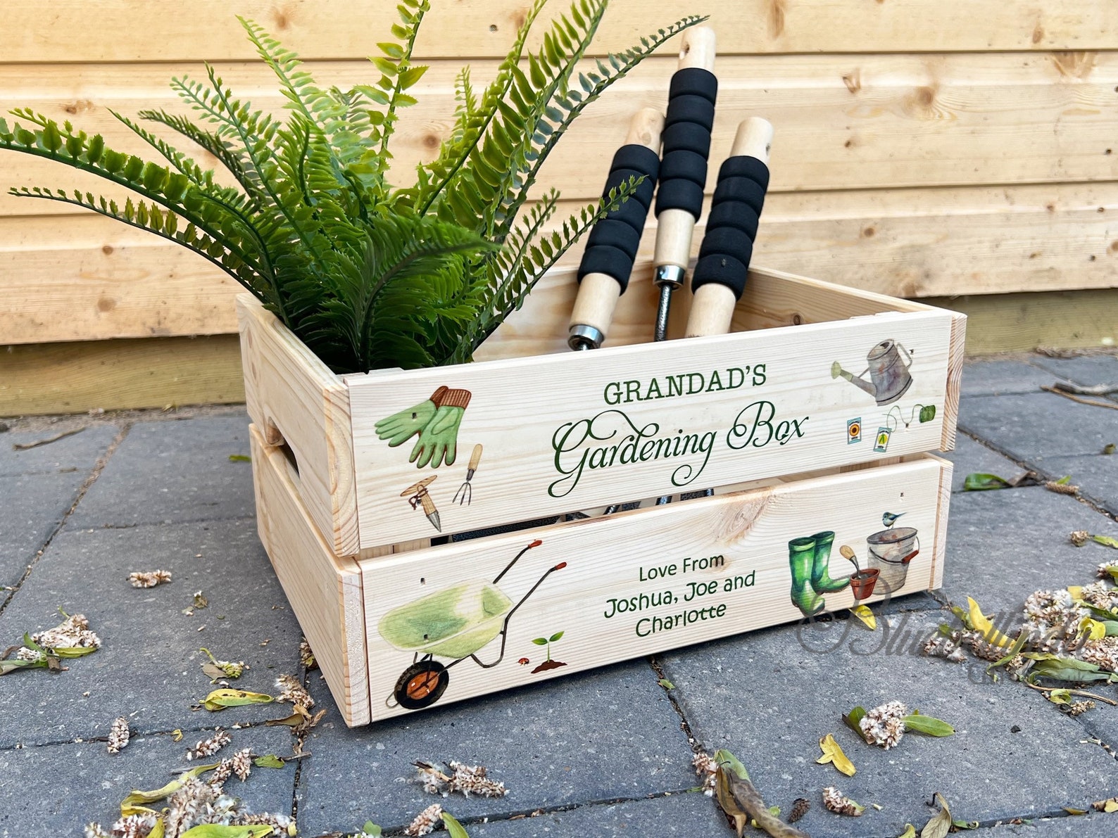 Personalised Gardening Crate Gift Box for Gardeners - Etsy