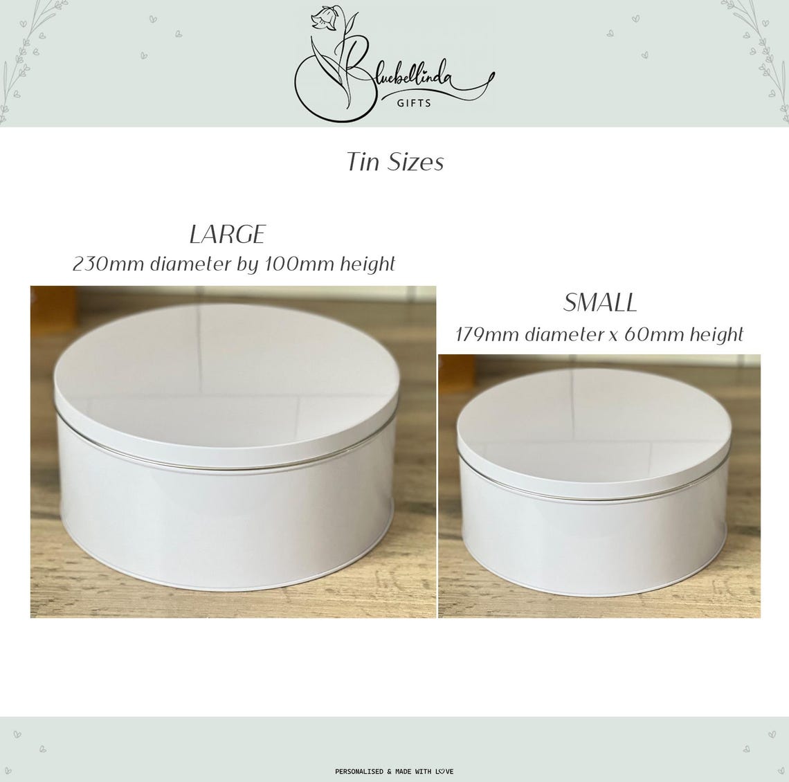 Personalised Baking Cake Tin From the Kitchen. Baked By. Biscuit Tin ...