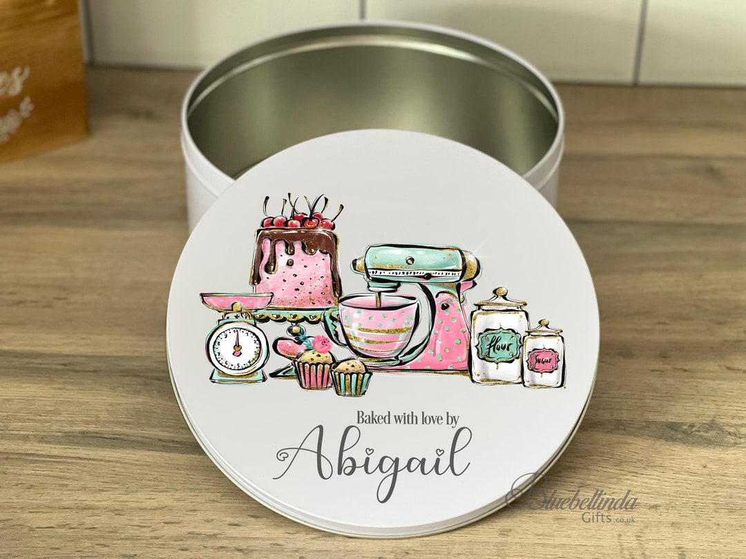 Personalised Cake Tin Gift Cake Tin Baking Gift for Her - Etsy