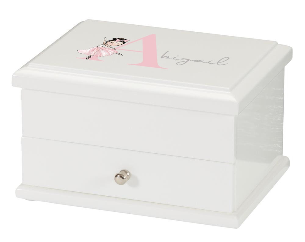 Luxury Personalised Ballerina Jewelry Jewellery Box Pink Baptism Gift christening Gift girls Jewelry Box Bluebellinda Bluebellindagifts Etsy UK