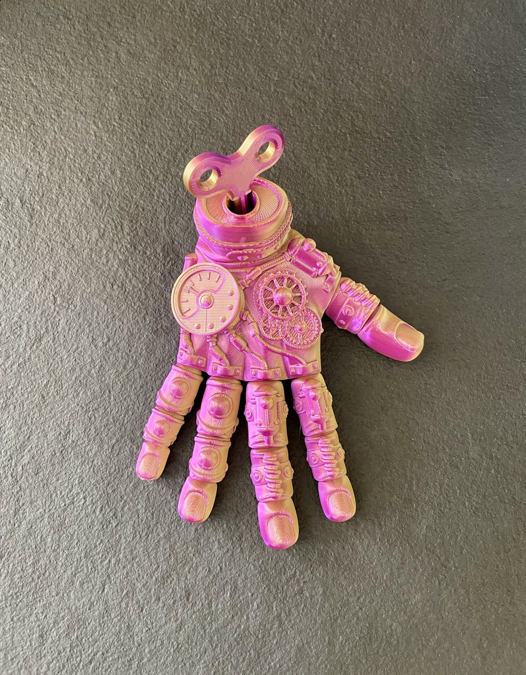 Flexible Steampunk Hand Art Decor With Secret Storage - 3D Printed ...