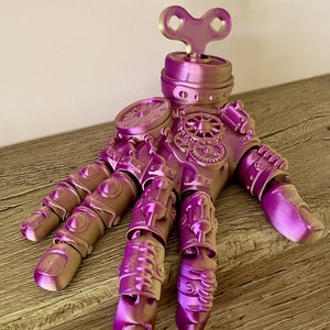 Flexible Steampunk Hand Art Decor With Secret Storage 3D Printed Flexi ...