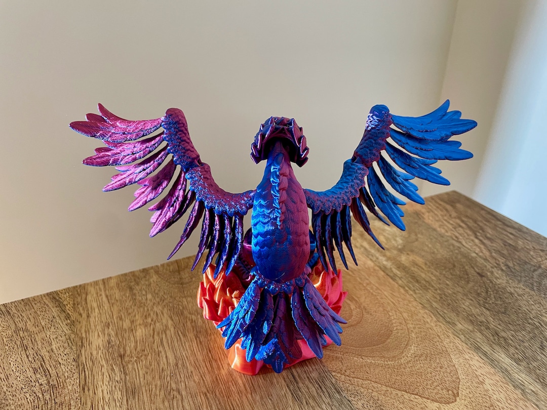 Flexi Phoenix Articulated - 3D Printed - Flexi Factory - UK - Etsy UK