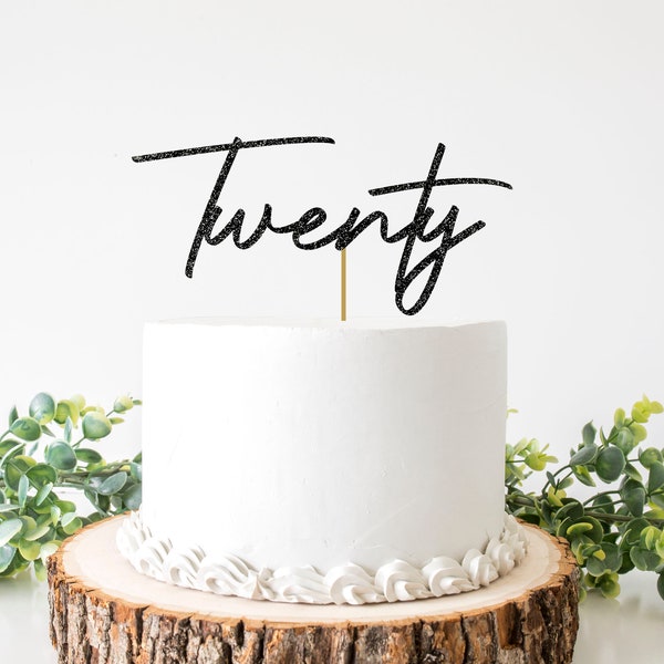 Number Cake Topper - Etsy