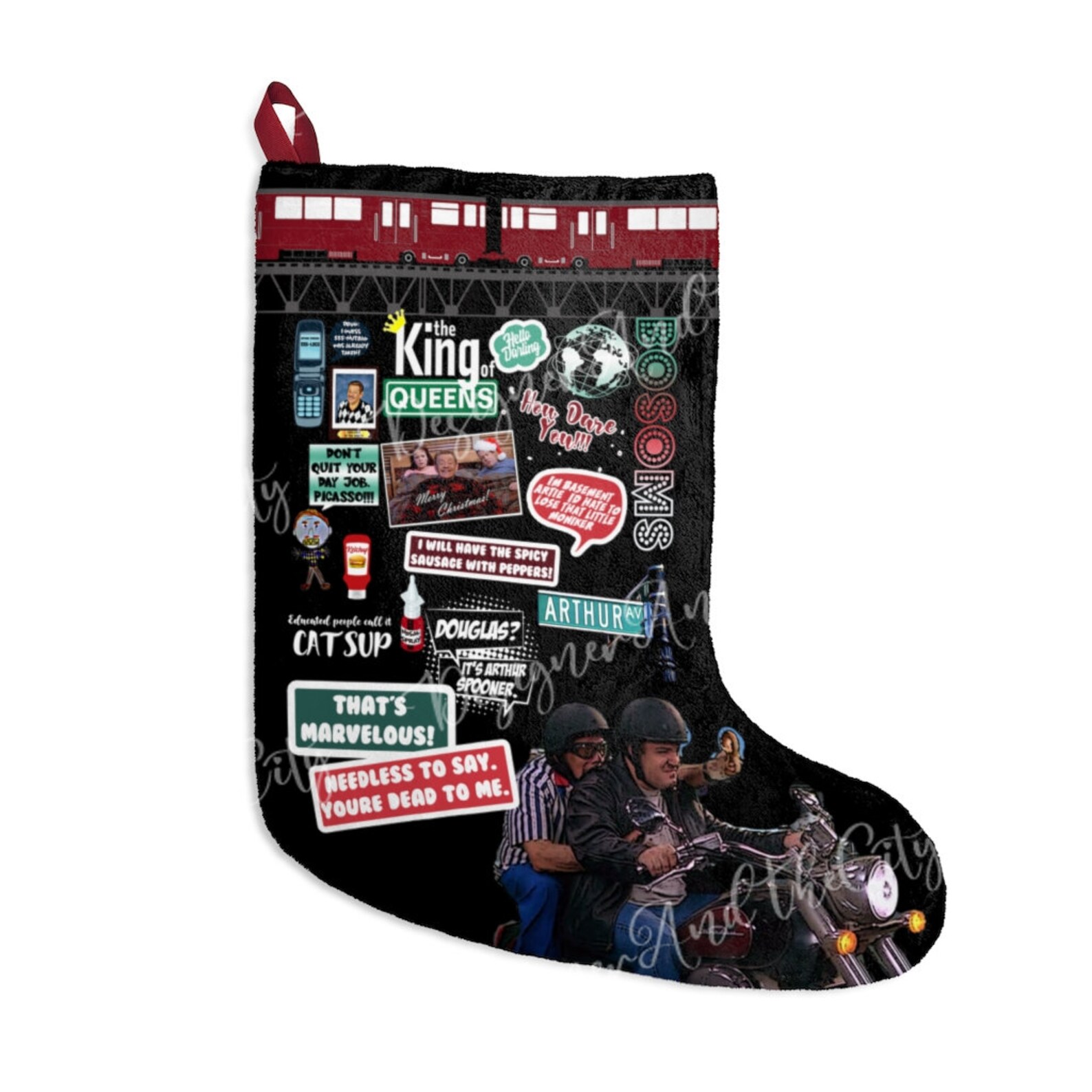 Arthur Spooner Christmas Stocking the King of Queens Christmas | Etsy