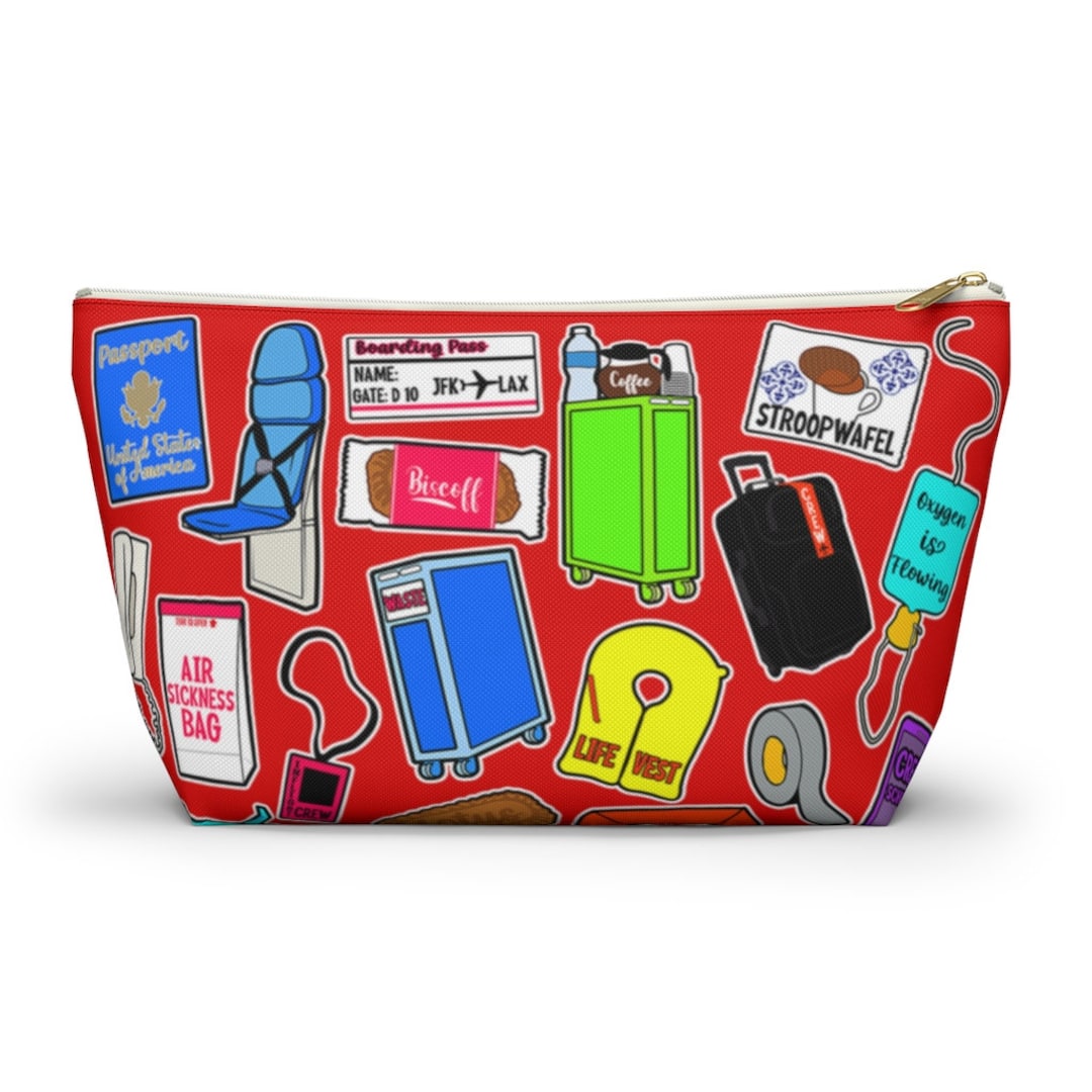 Flight Attendant Makeup Bag, Cabin Crew Makeup Bag, Travel Makeup Bag ...