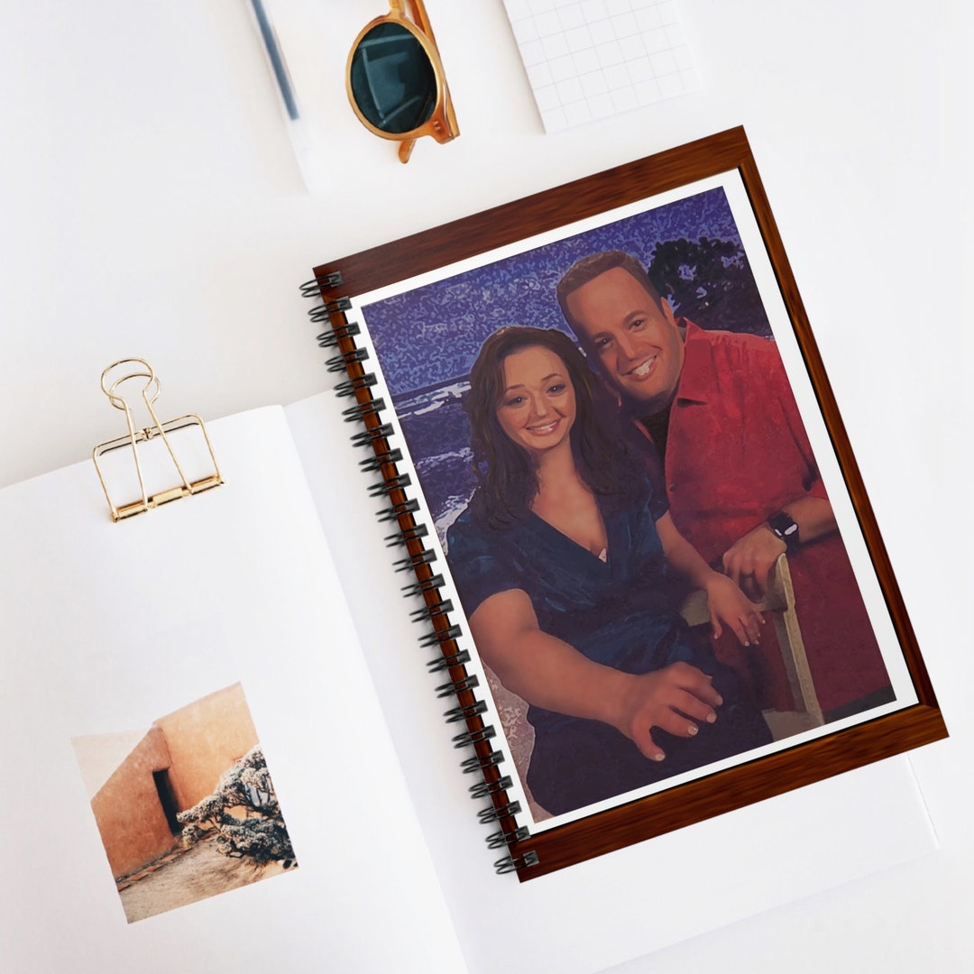 Doug and Carrie Portrait Spiral Notebook, Doug and Carrie Painting, the ...