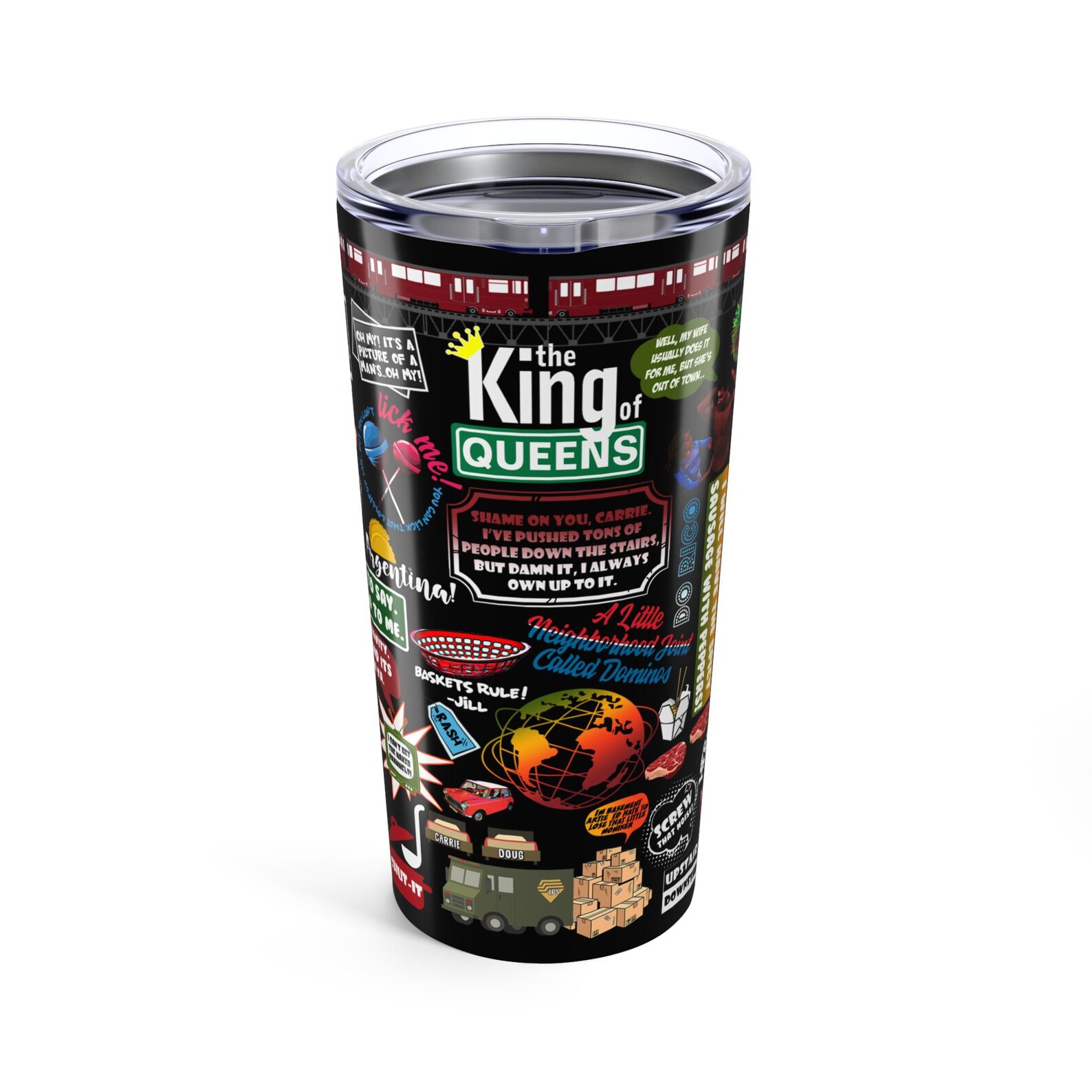 The King of Queens Tumbler Doug Heffernan Carrie Heffernan Arthur ...