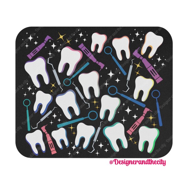 Mouse Pad and Coaster Set Tooth - Etsy