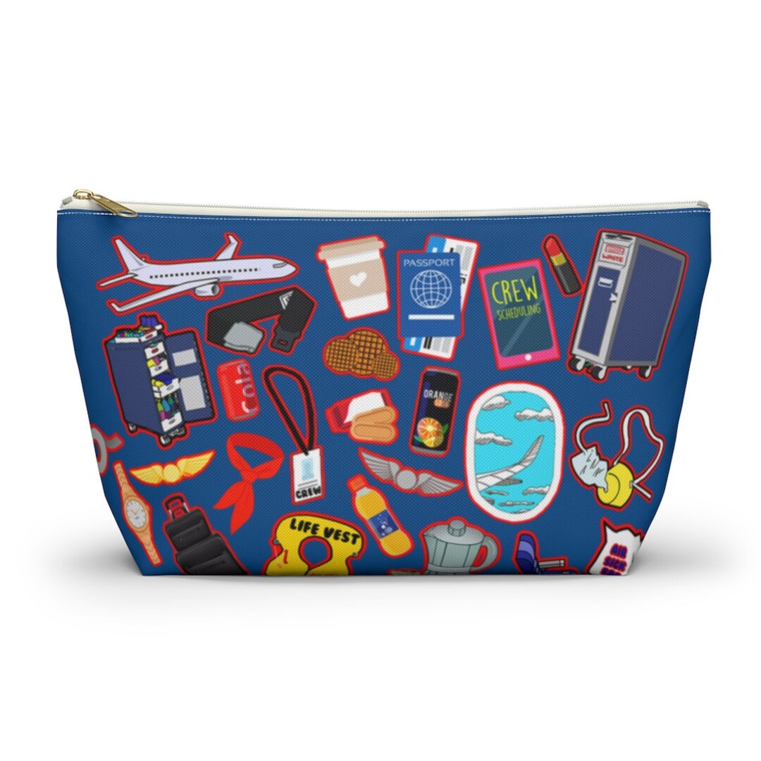 Flight Attendant Makeup Bag, Cabin Crew Makeup Bag, Travel Makeup Bag ...