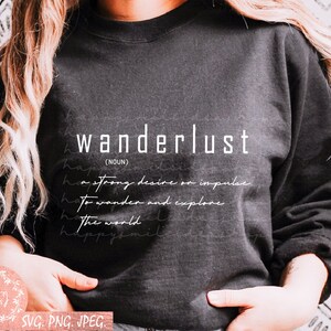 Wanderlust Definition Svg Wanderlust Svg Travel Svg - Etsy