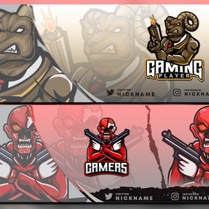 I Will Design Custom Amazing Gaming Banner and Cover Photo for - Etsy