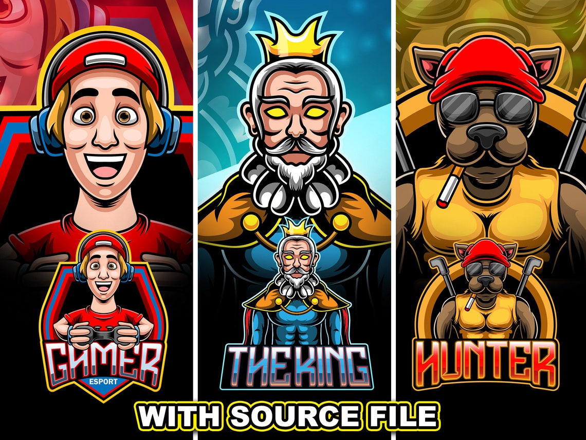 I will design custom amazing gaming logo for e-sport twitch | Etsy