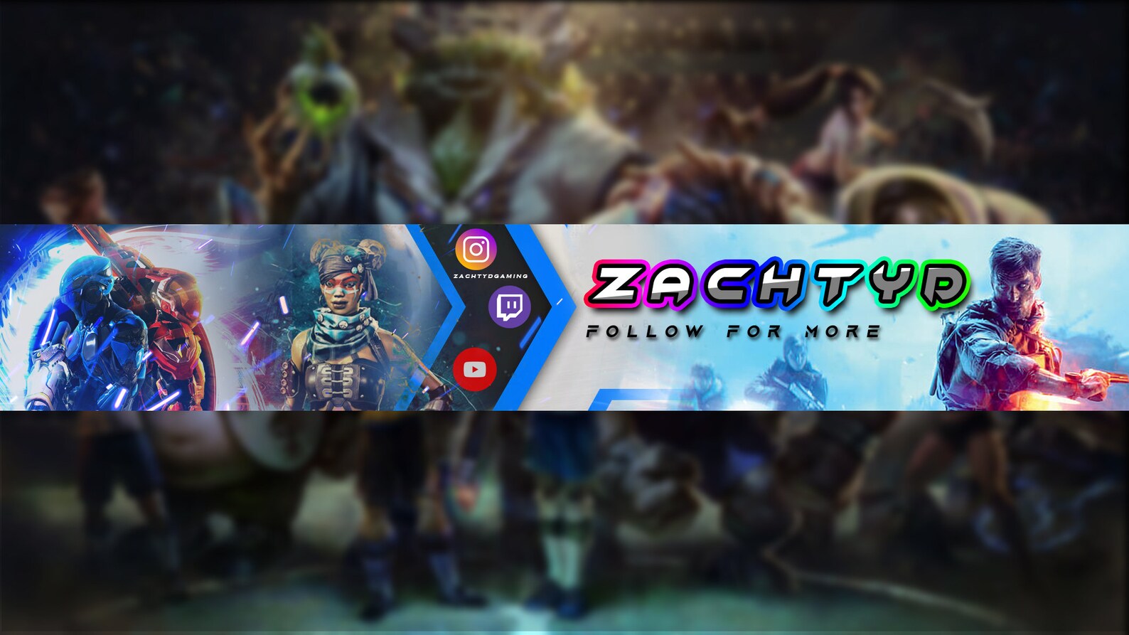 I Will Design Custom Amazing Gaming Banner and Cover Photo for - Etsy