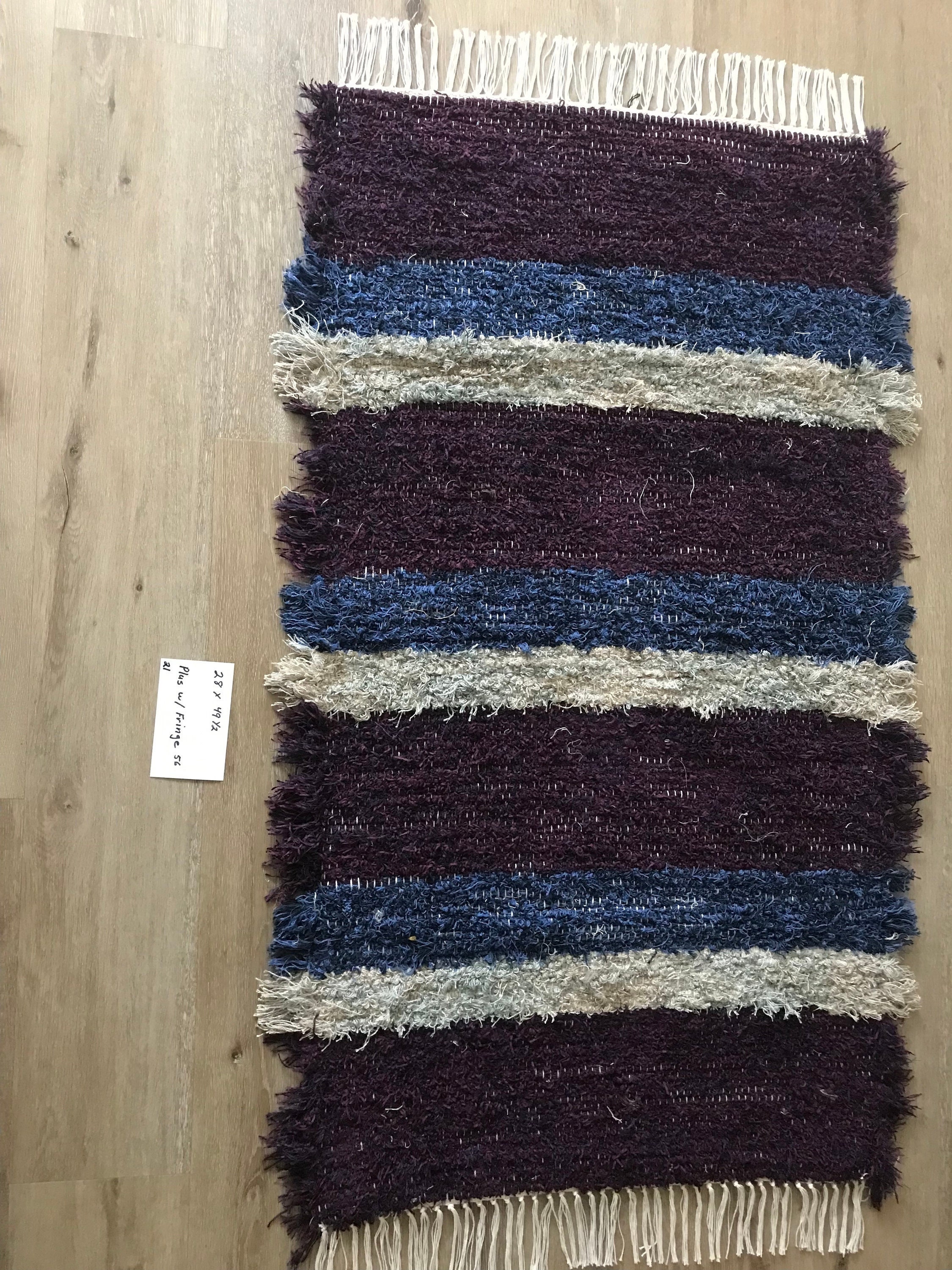 Handwoven Amish Rag Rug 49.5 X 28 - Etsy
