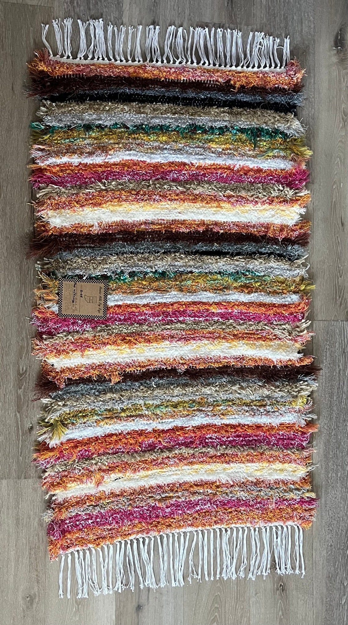 Handwoven Amish Rag Rug 47" X 29" - Etsy