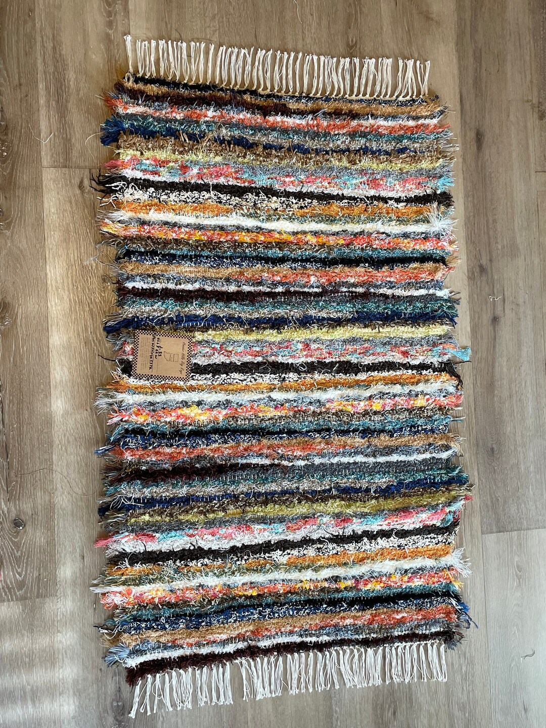 Handwoven Amish Rag Rug 46" X 29" - Etsy
