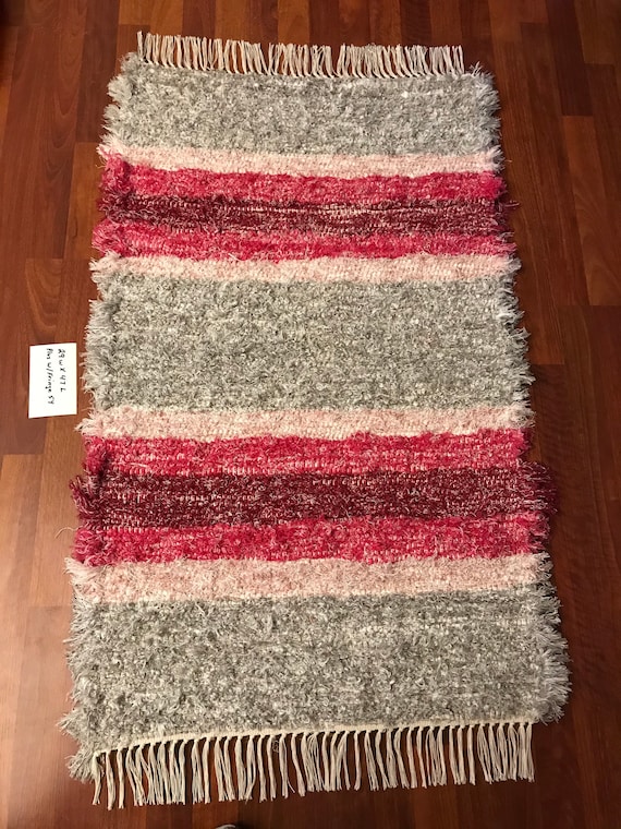 Handwoven Amish Rag Rug 47 X 29 - Etsy