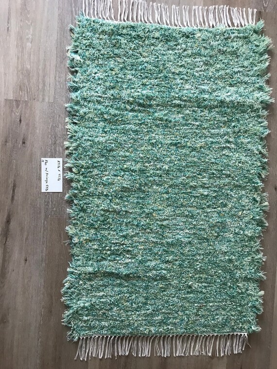 Handwoven Amish Rag Rug 47.5 X 29.5 - Etsy