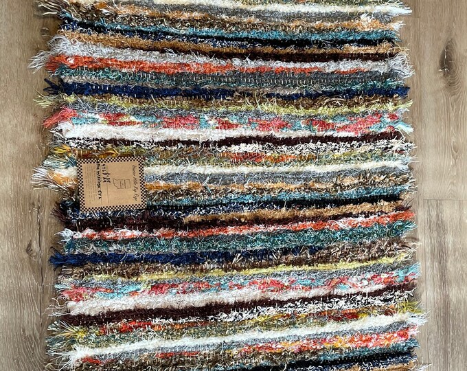 Handwoven Amish Rag Rug 47" X 29" - Etsy