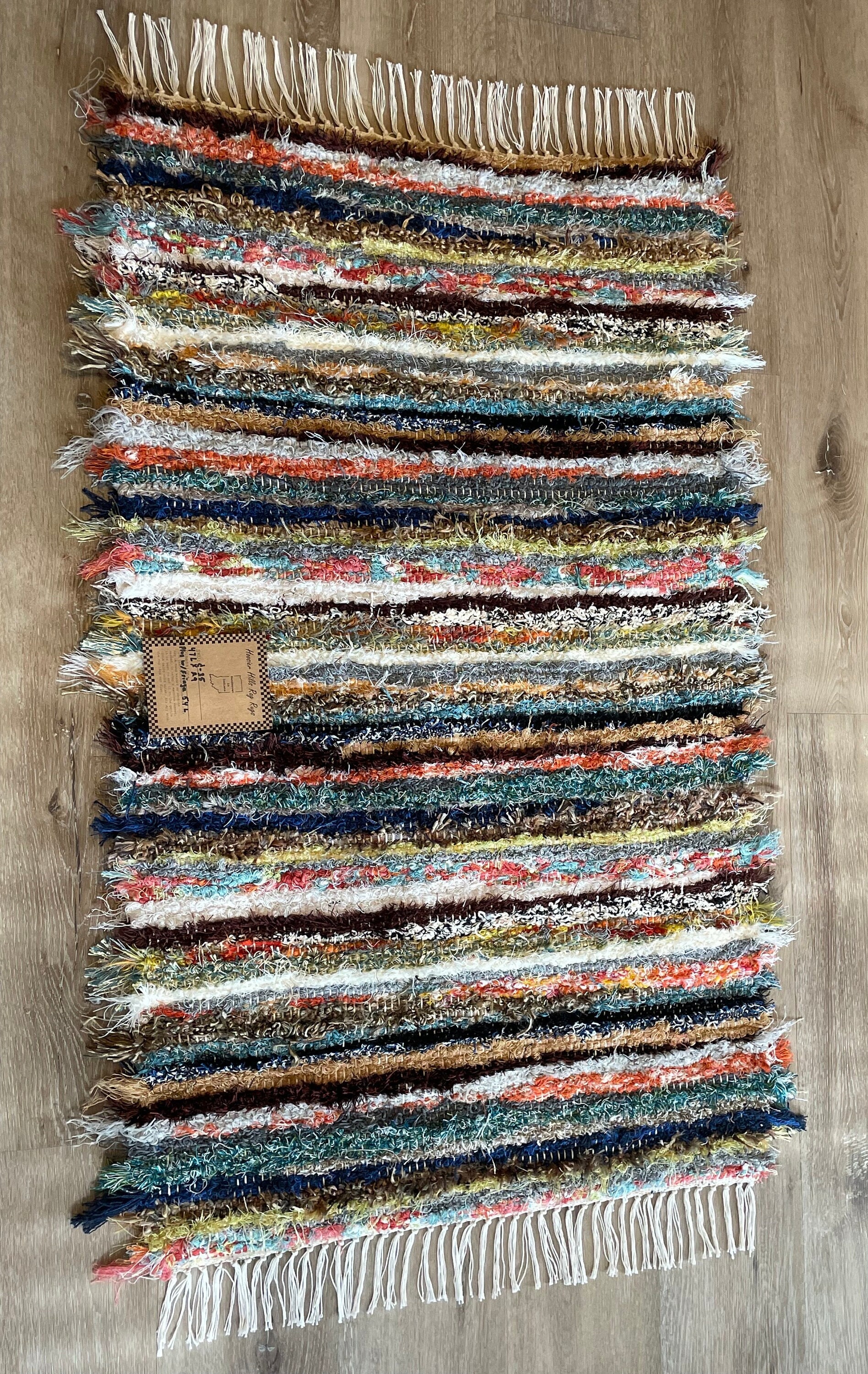 Handwoven Amish Rag Rug 47 X 29 - Etsy