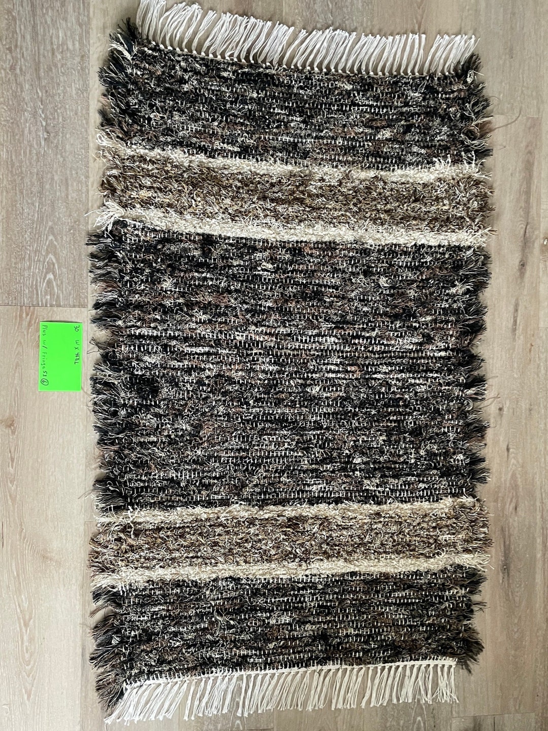 Handwoven Amish Rag Rug 46.5" X 30" - Etsy