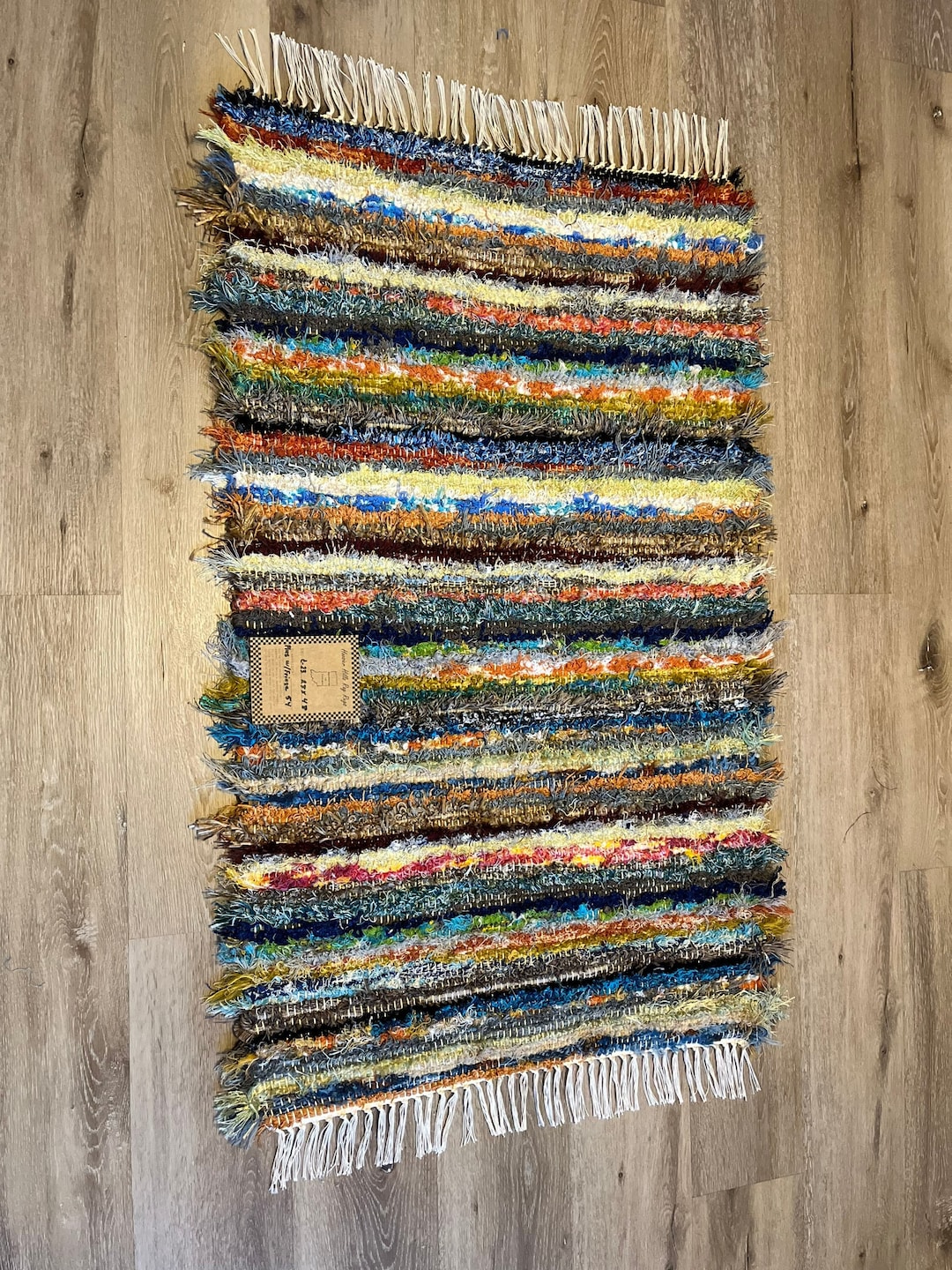 Handwoven Amish Rag Rug 48 X 28 - Etsy