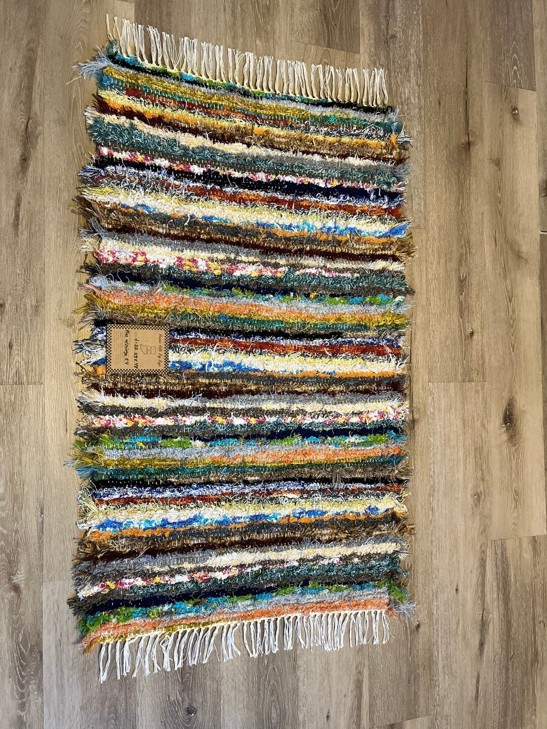 Handwoven Amish Rag Rug 48 X 28 - Etsy