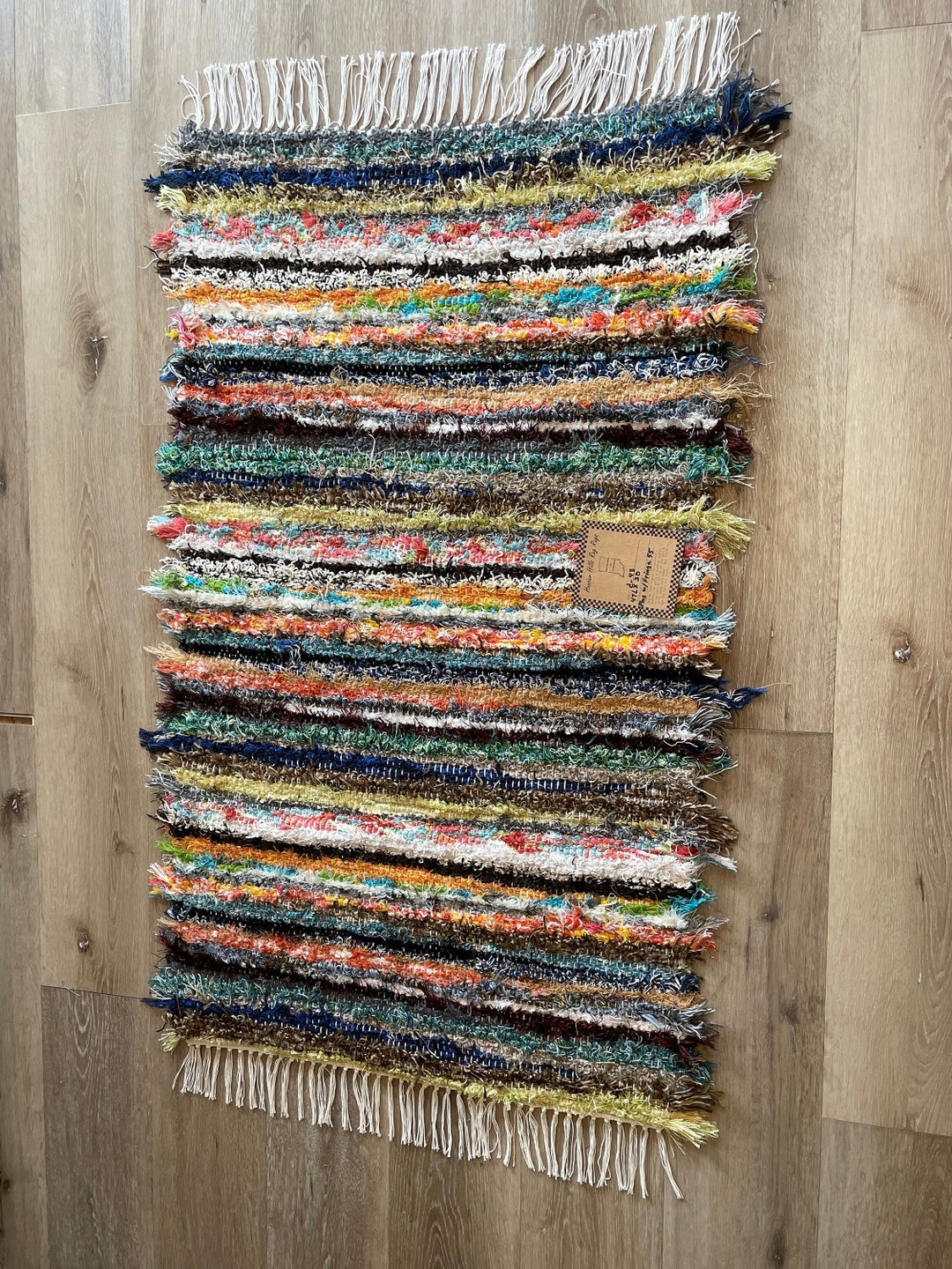 Handwoven Amish Rag Rug 47 X 30 - Etsy