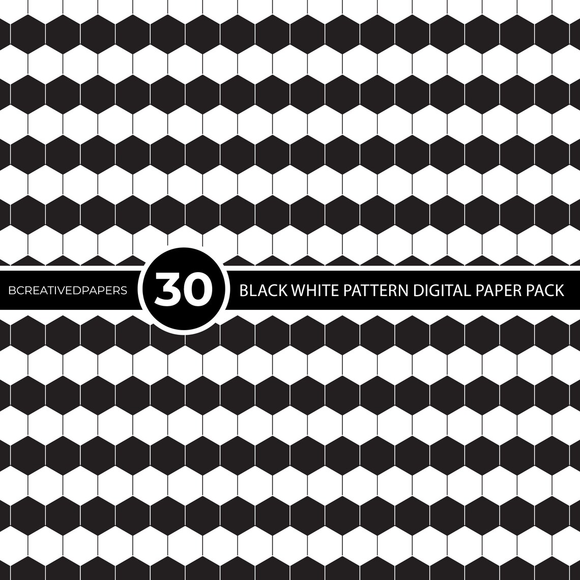 Black and white pattern digital paper pack 30 12 x 12 | Etsy