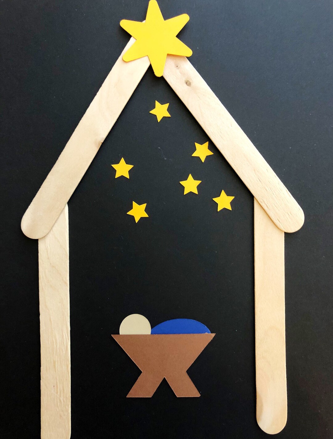 Baby Jesus Craft Nativity Bible Lesson Manger Craft DIY - Etsy