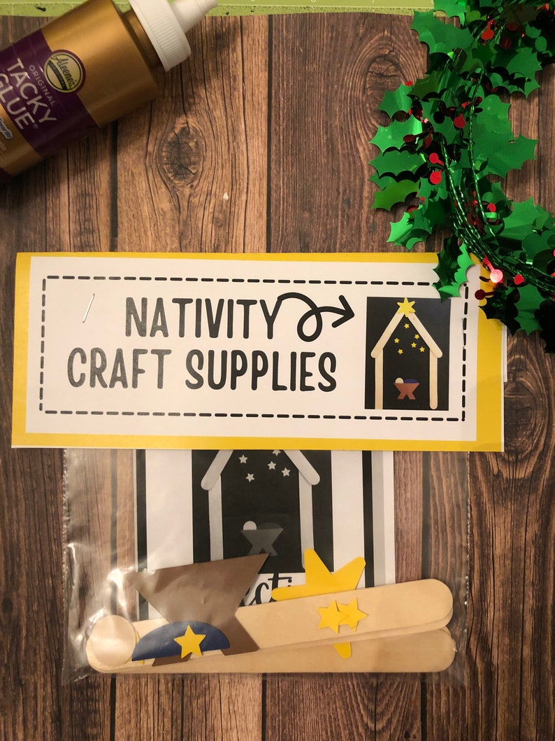 Baby Jesus Craft Nativity Bible Lesson Manger Craft DIY - Etsy