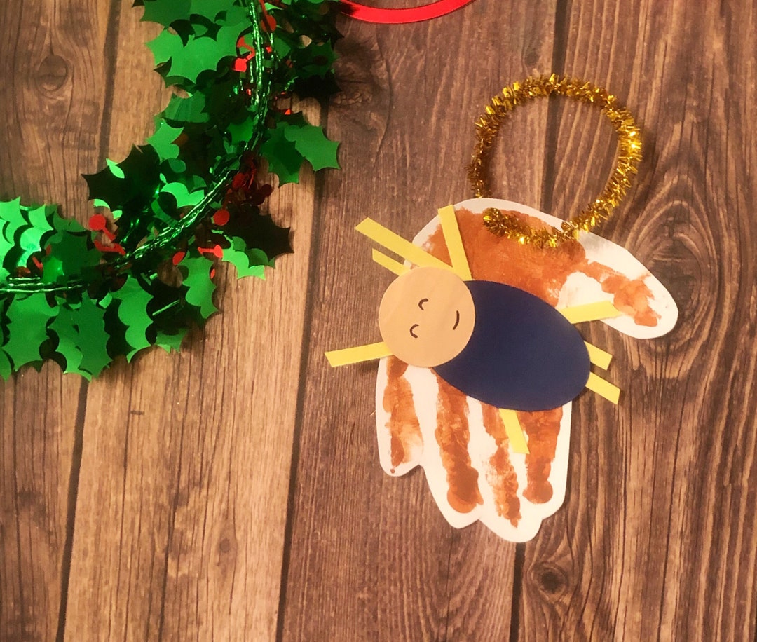Baby Jesus Handprint Craft DIY Baby Jesus Craft Christmas - Etsy