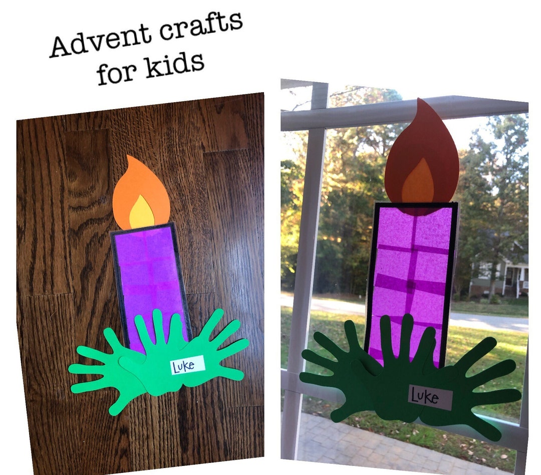 Advent Crafts for Kids Candle Craft for Kids Christmas - Etsy