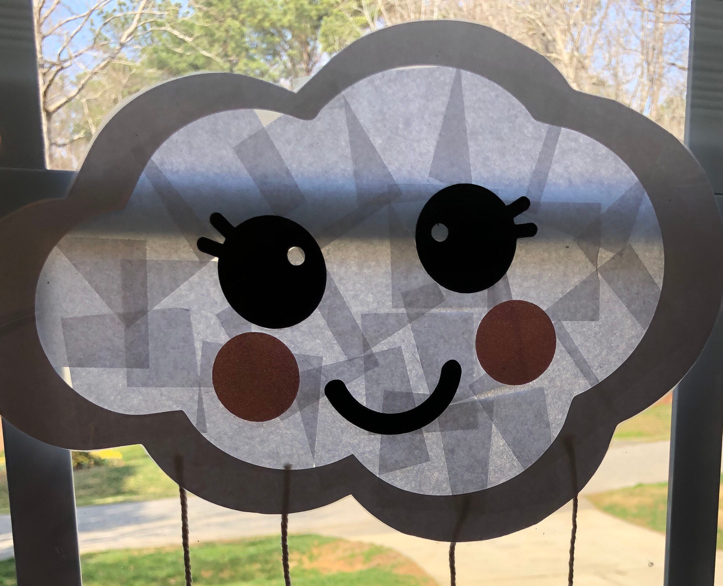 Rain Cloud Craft Spring Crafts for Kids Mess Free Spring - Etsy