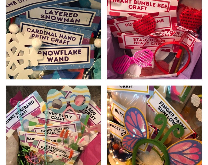 Monthly DIY Craft Box for Kids, Monthly Subscription, Craft Gift for ...