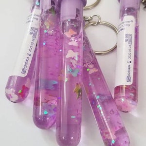 Phlebotomy Keychain With Glitter and Butterflies - Etsy