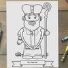 St. Blaise Coloring Page for Catholic Kids - Digital Download - Print ...