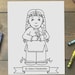 St Kateri Tekakwitha Coloring Page for Catholic Kids - Digital Download ...
