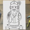 St. Blaise Coloring Page for Catholic Kids Digital Download Print ...