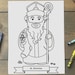 St. Blaise Coloring Page for Catholic Kids Digital Download Print ...
