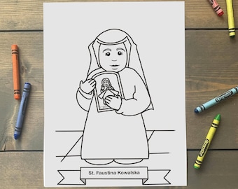St. Patrick Coloring Page for Catholic Kids Digital Download - Etsy