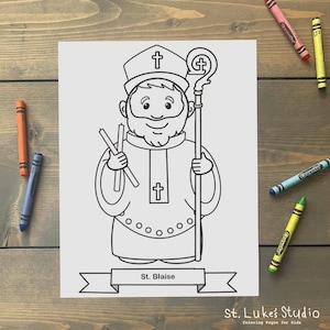 st luke coloring page free