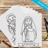 St. Blaise Coloring Page for Catholic Kids Digital Download Print ...