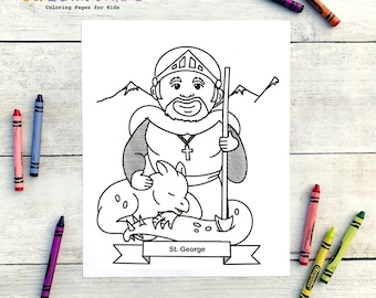 St. Blaise Coloring Page for Catholic Kids Digital Download Print ...